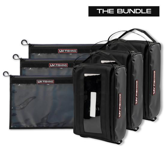 Ultimate Tackle Storage Bundle – 3 Waterproof EZ Bags + 3 Durable Pro ...
